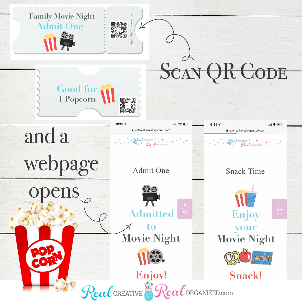 At Home Movie Night Printable for a DIY Family Movie Night Idea – Real ...