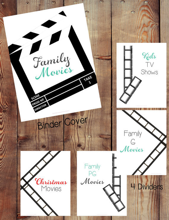 Real Organized Movies with the Complete Movie Binder Printable Set ...
