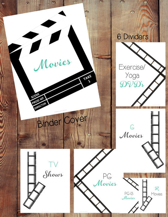 Real Organized Movies with the Complete Movie Binder Printable Set ...