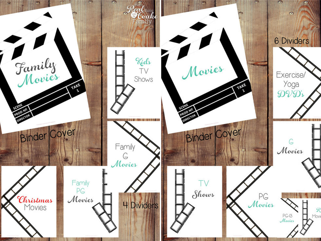Real Organized Movies with the Complete Movie Binder Printable Set ...