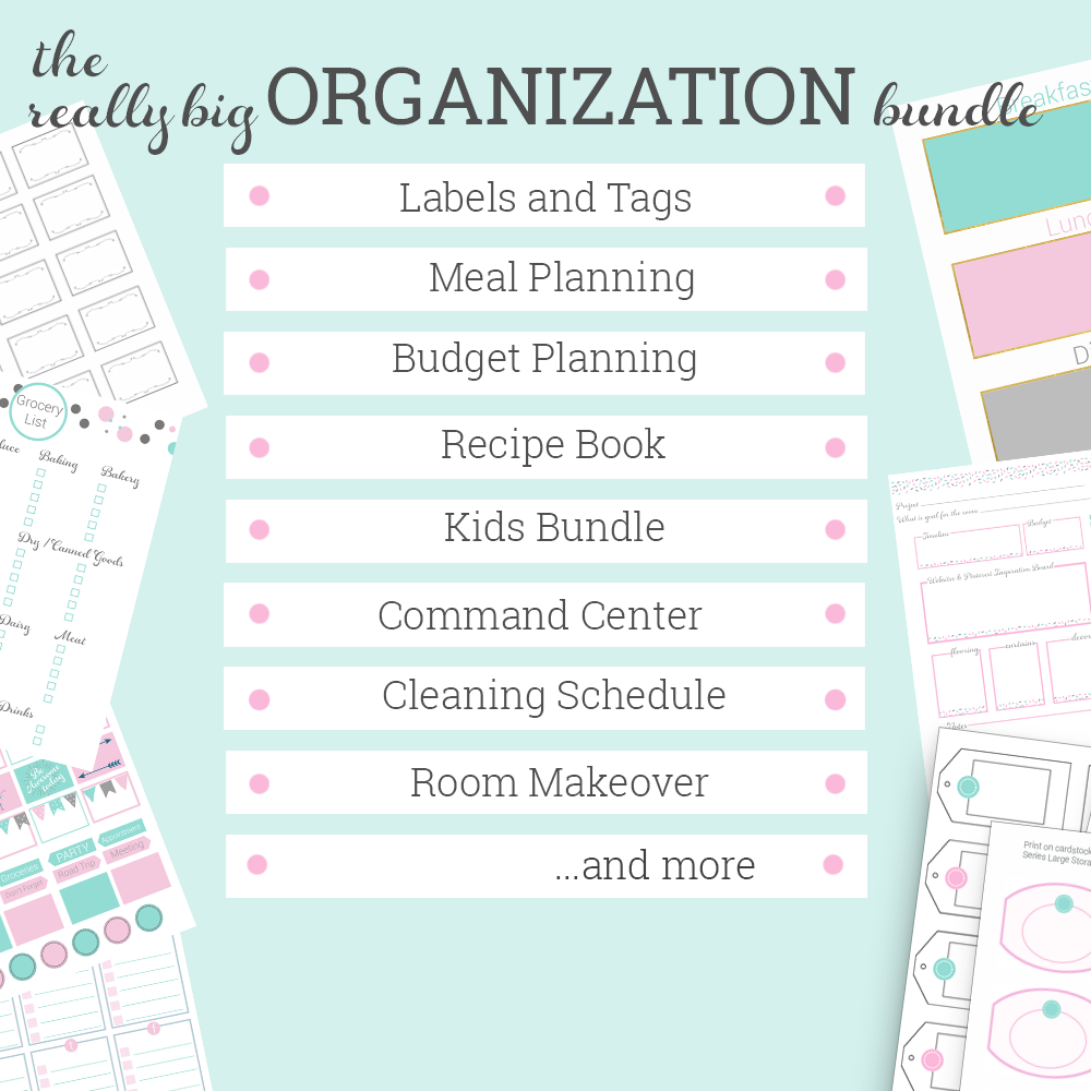 Home and Family Organization Bundle – Real Creative Real Organized